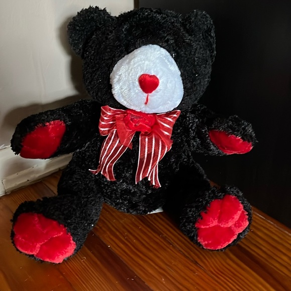 DanDee | Toys | Dan Dee Collectors Choice Plush Teddy Bear Black 2 Red ...